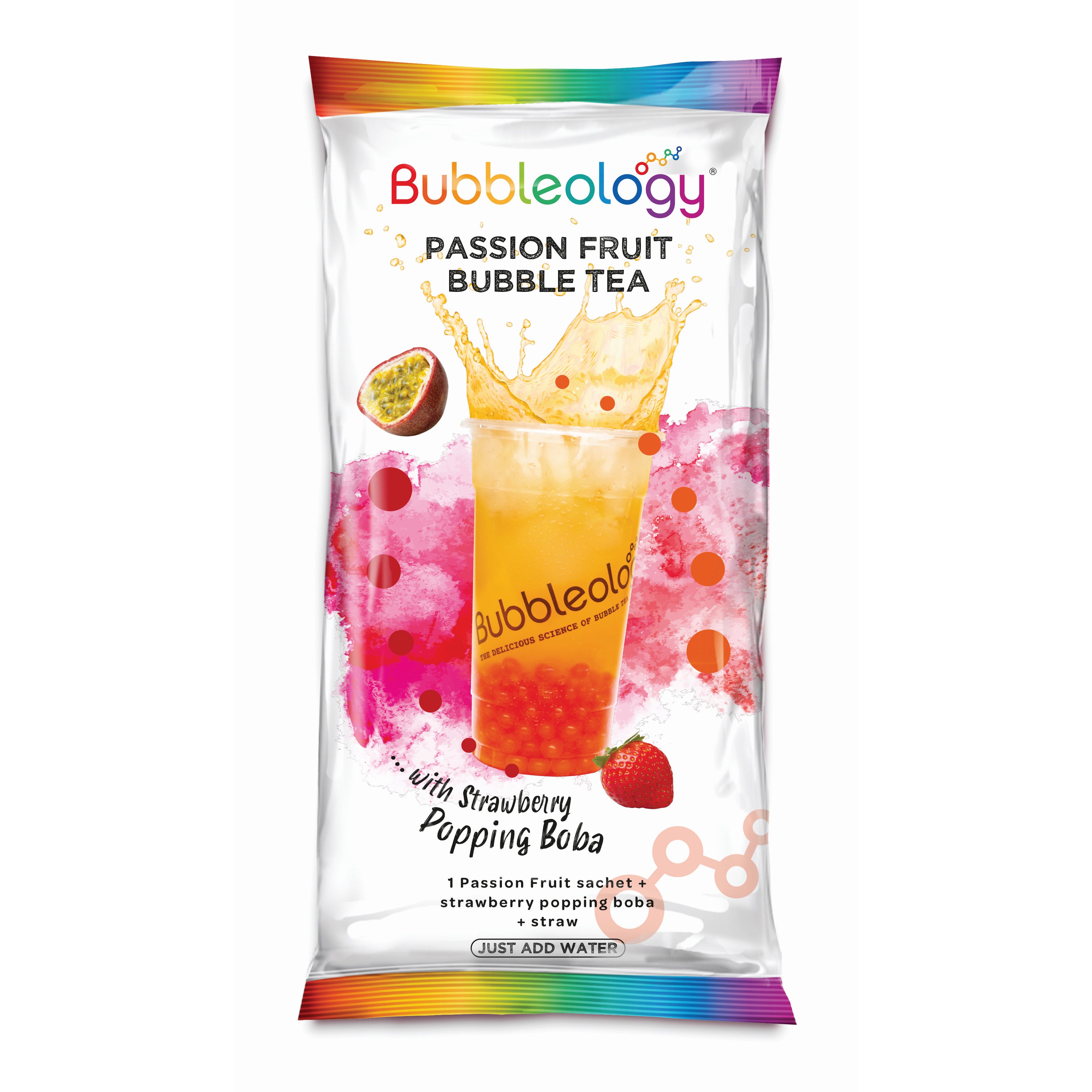 Bubbleology Passion Fruit Bubble Tea Kit (Makes 1)