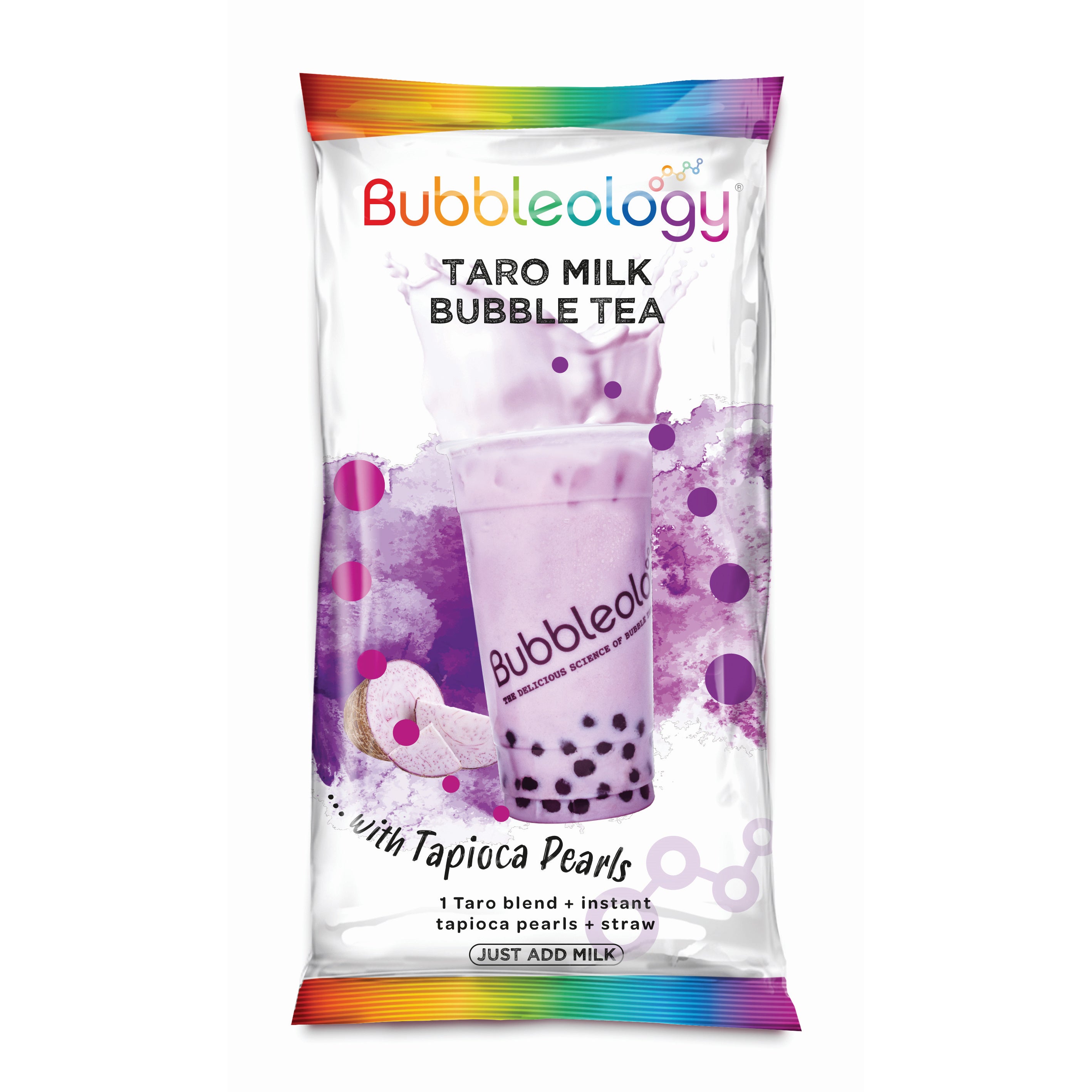 Bubbleology Taro Milk Bubble Tea Kit (Makes 1)